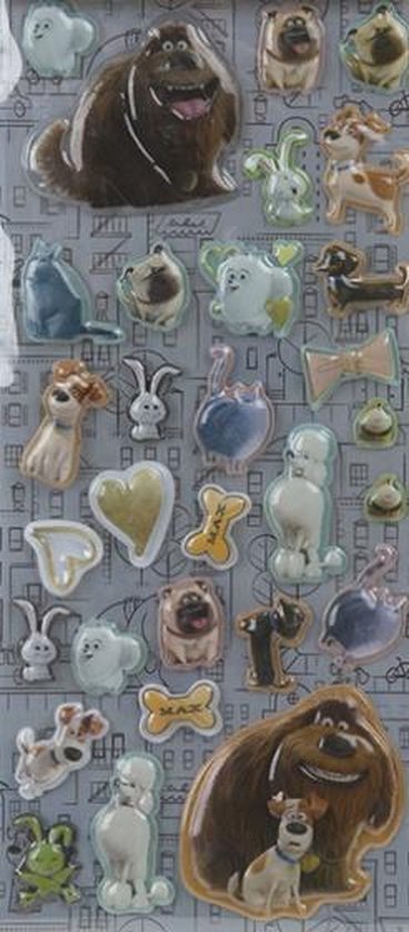 stickers 3D The Secret Life of Pets 30 stuks | bol.com
