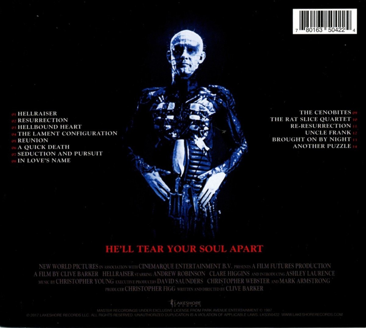 Christopher Young - Hellraiser (CD) (Anniversary Edition), Christopher ...