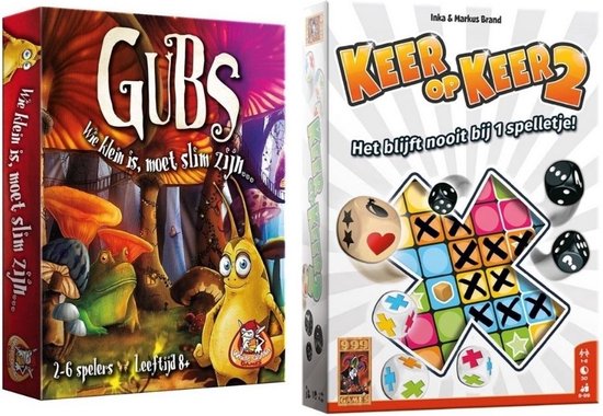 Spellenset - 2 stuks - Kaartspel - Gubs & Keer op Keer 2 | Games | bol.com