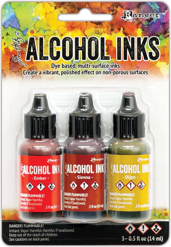 Ranger - Alcohol ink kit Orange Yellow Spectrum | bol