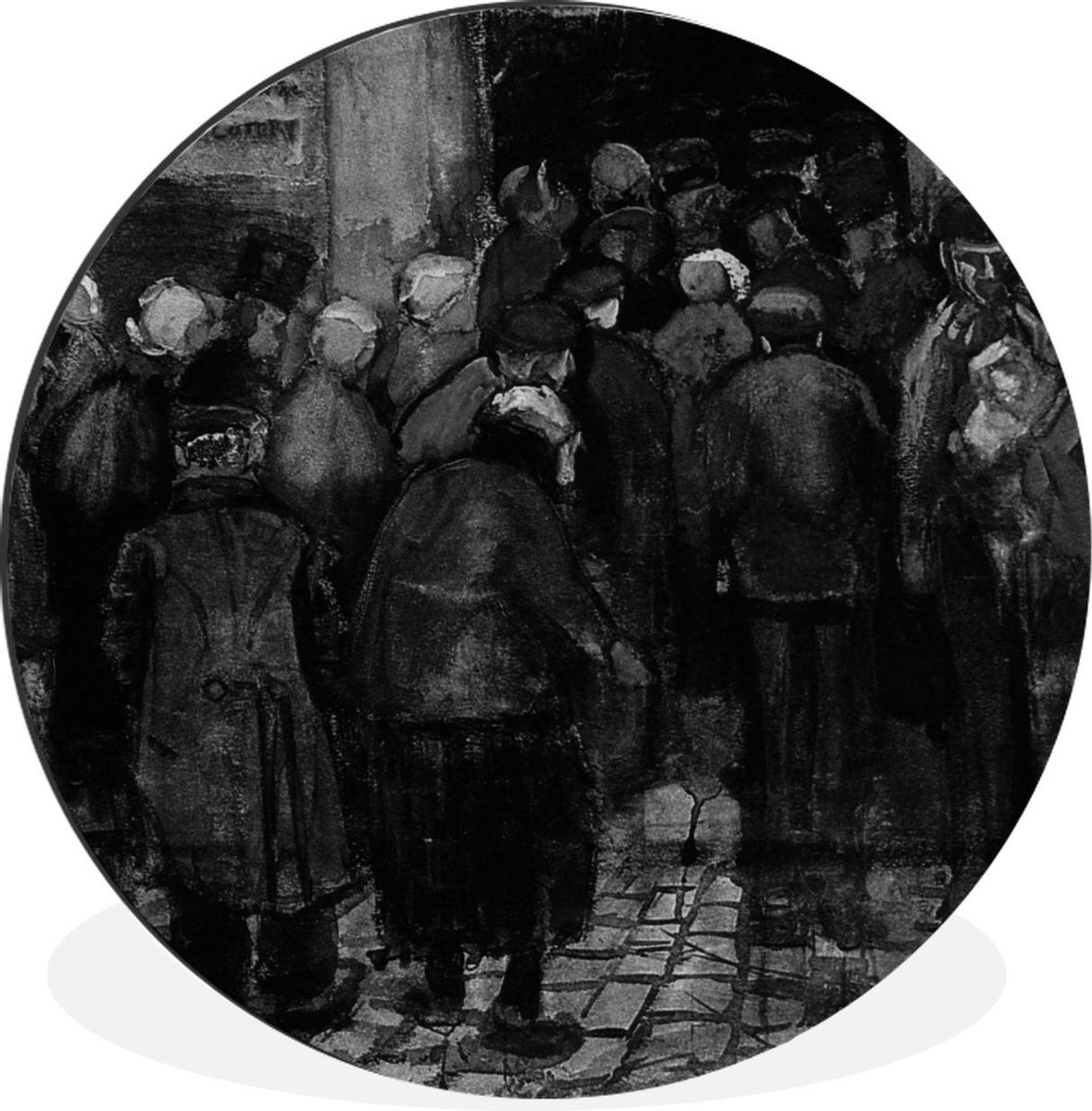 Les pauvres et l'argent - Peinture de Vincent van Gogh Cercle mural ...