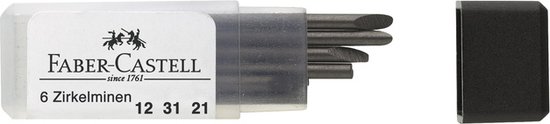 Faber Castell Potloodstiftjes voor passer - koker a 6 st. | bol