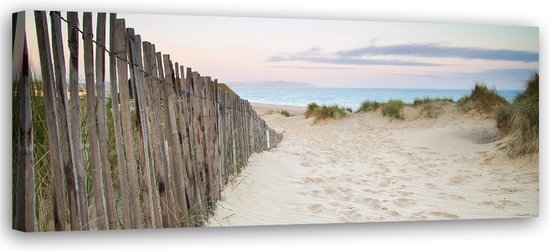 Trend24 - Canvas Schilderij - Strand Na Zonsondergang - Schilderijen - Landschappen -... | bol.com