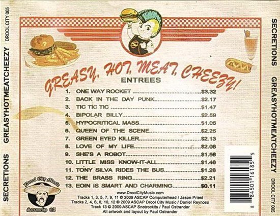 Secretions - Greasy, Hot, Meat, Cheezy (CD), SECRETIONS | Muziek | bol