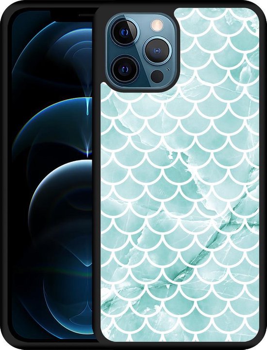 iPhone 12 Pro Max Hardcase hoesje Meermin Marmer - Designed by Cazy | bol