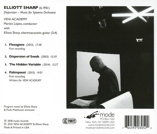 Veni Academy With Elliott Sharp - Elliott Sharp: Dispersion (CD), Veni Academy With... | bol