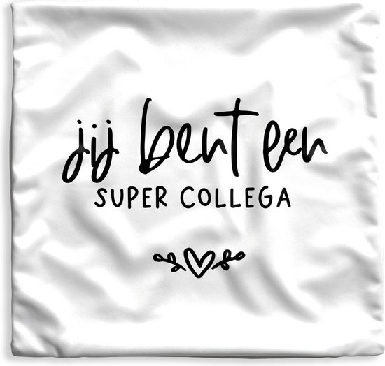 Kussenhoes 45x45 cm - Jij bent een super collega - Quotes - Spreuken ...