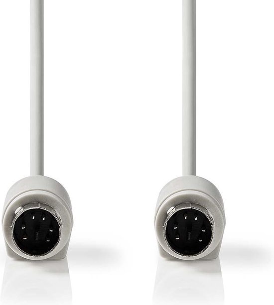 PS/2-Kabel | PS/2 Male | PS/2 Male | Vernikkeld | 2.00 m | Rond | PVC ...