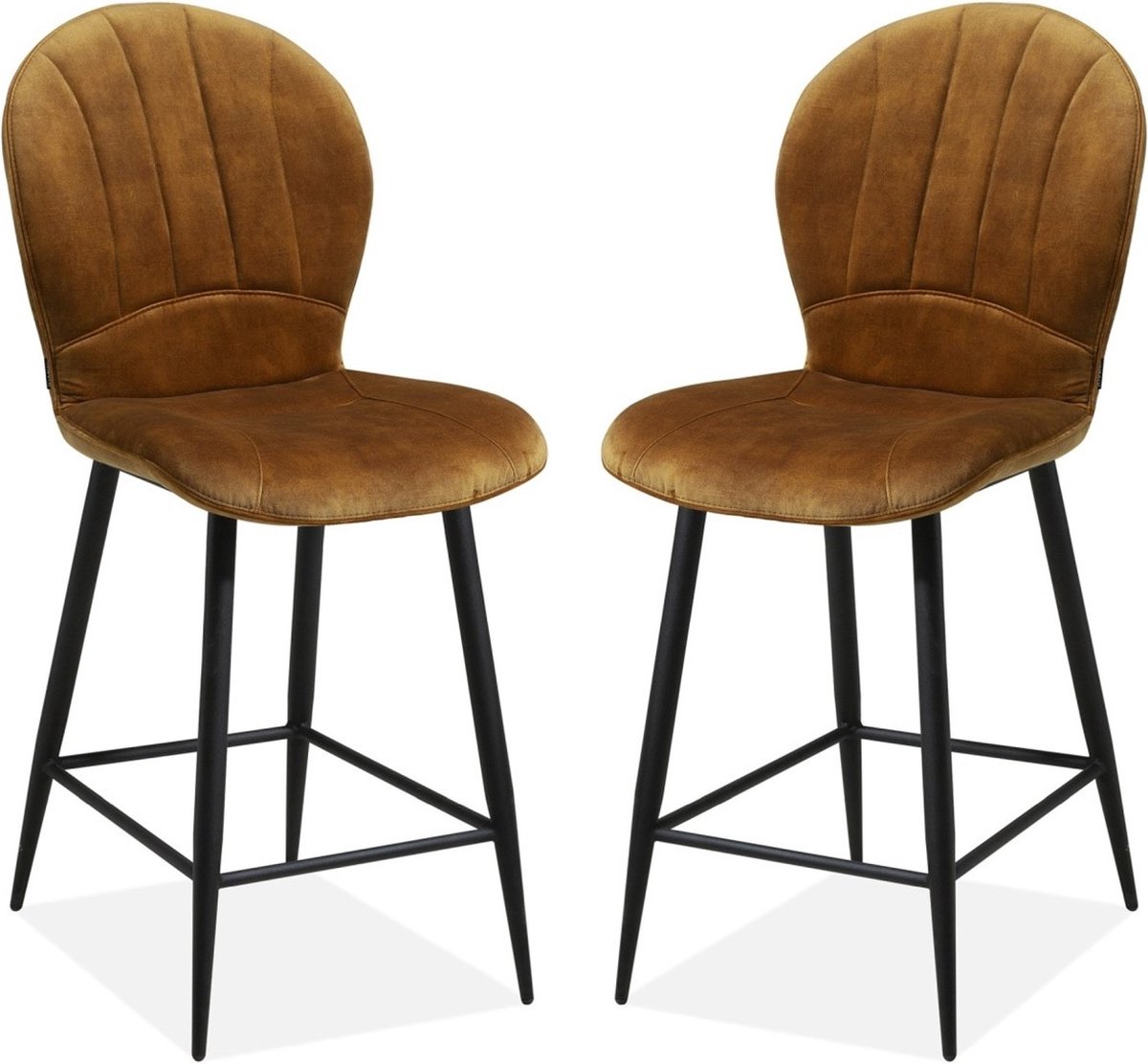 Barstoel Fast - Cognac (set van 2 stoelen) | bol.com