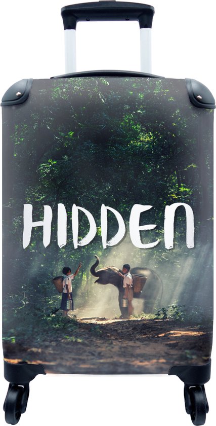 Koffer - Olifant - Spreuken - Quotes - Hidden - 35x55x20 cm ...