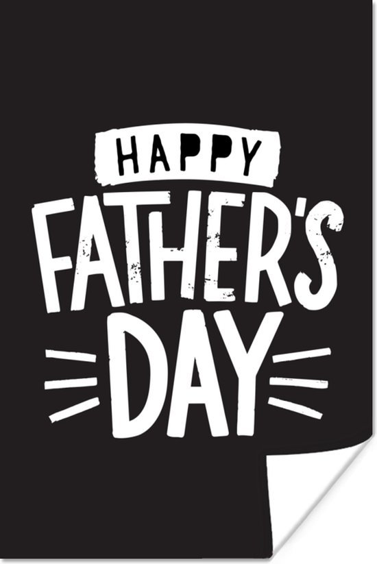 Poster Spreuken - Happy Father's Day - Quotes - Vader - 60x90 cm ...