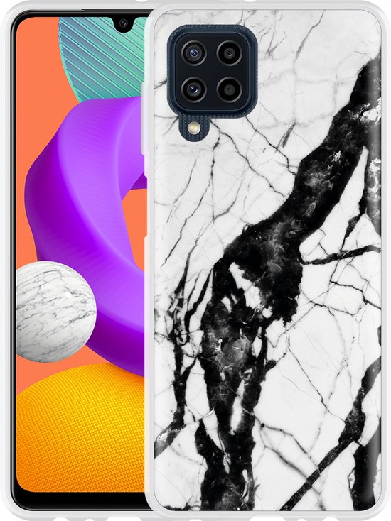 Hoesje Geschikt voor Samsung Galaxy M22 Marmer Design | bol