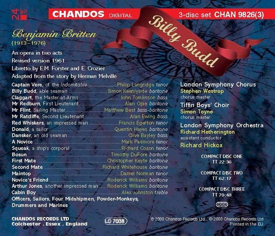 Billy Budd (CD), Keenlyside | Muziek | bol
