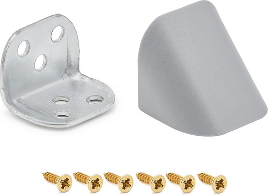 Metaal Hoekverbinders met Afdekking Plankdrager - Meubelverbinders Set ...