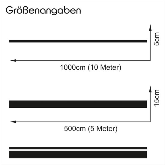Rallystrepen viper-strepen 5m x 15 cm-10 m x 5 cm zwart glans-rood auto ...
