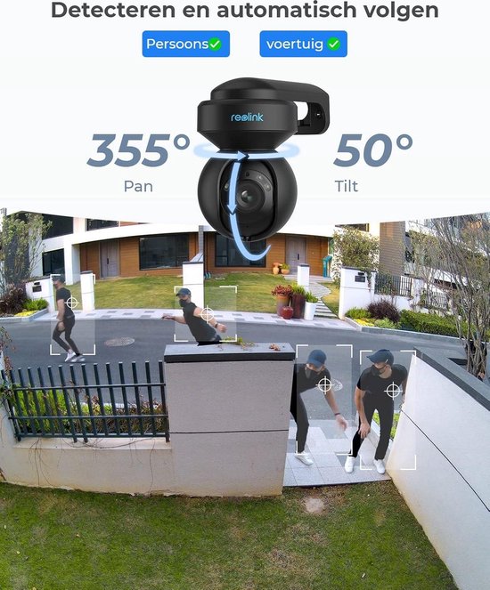 Bewakingscamera 5MP PTZ 3x optische zoom Buiten WiFi-beveiligingscamera 24-5GHz... | bol