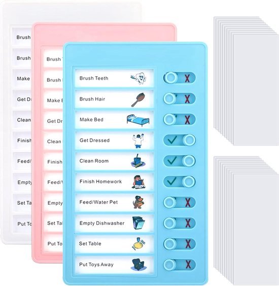 SUPER DEAL: 3X My Chores Checklist Board 60 stuks papier, Daily ...