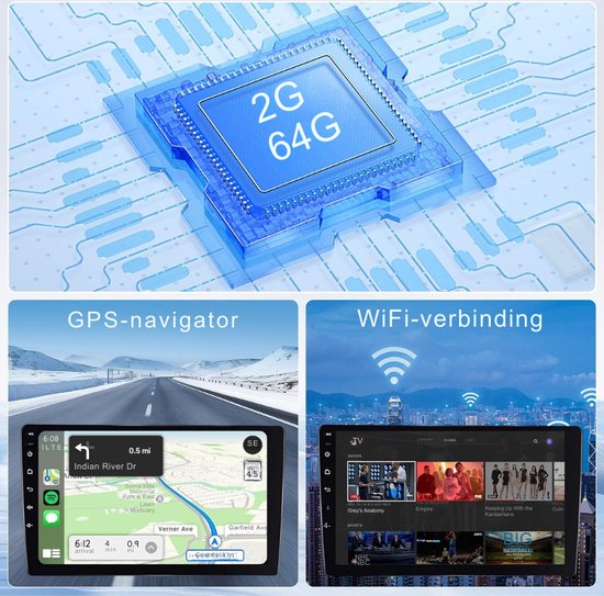 2G + 64G Android Autoradio Voor VW Magotan/CC En Passat B6/B7 (2010-2015) – 10,1 Inch... | bol