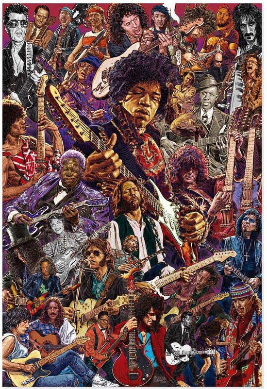 Legendary Guitarists Poster 61x91.5cm | bol