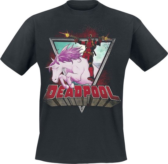 Deadpool Unicorn T-shirt zwart L - Katoen - Fan merch, Festival, Film ...