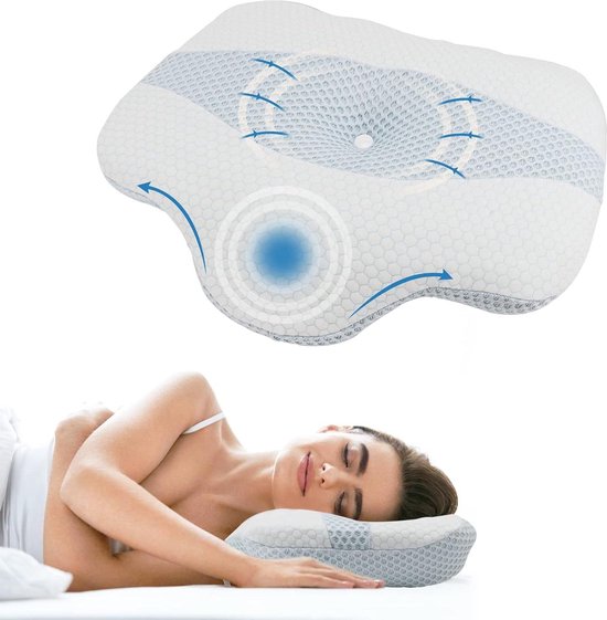 Ergonomisch Orthopedisch Nekkussen van Traagschuim voor Zijslapers - Professioneel... | bol