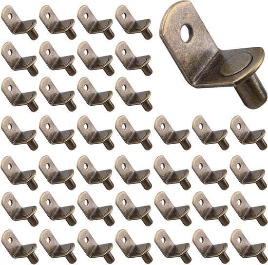 Plankdragers 5 mm - 40 stuks vernikkelde plankpennen - 19 x 16 mm - L ...