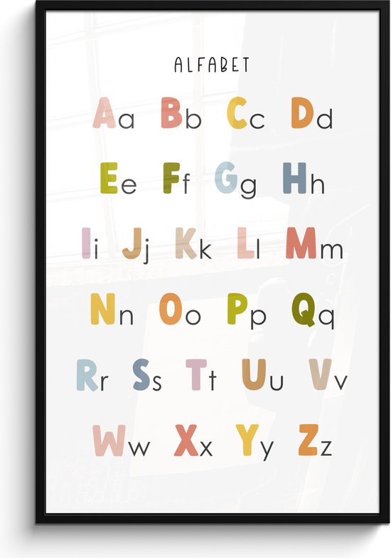 Poster in lijst - Fotolijst 80x120 cm - Posters - Alfabet - Educatief ...