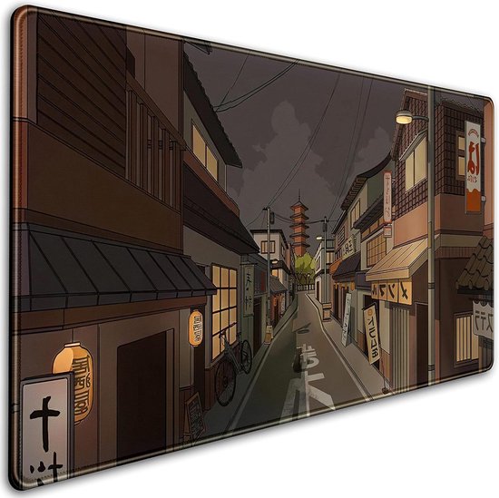 Tokyo Street at Night XL Bureaumat - Kawaii Japanse Muismat - Schattige ...