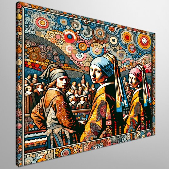 Pop art vermeer schilderij | Vermeer's Iconic Masterpiece Reimagined in ...