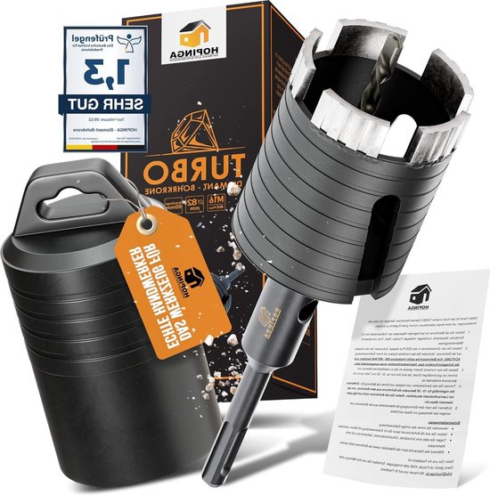 82mm Turbo Diamantboorkroon - SDS Plus gatboor - Stopcontacten in ...