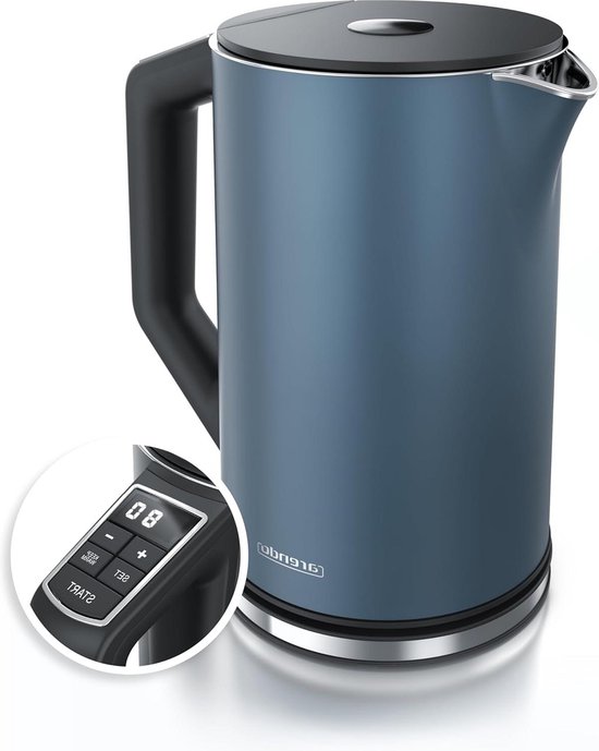 Roestvrij Stalen Waterkoker - Temperatuurinstelling 40-100 Graden ...