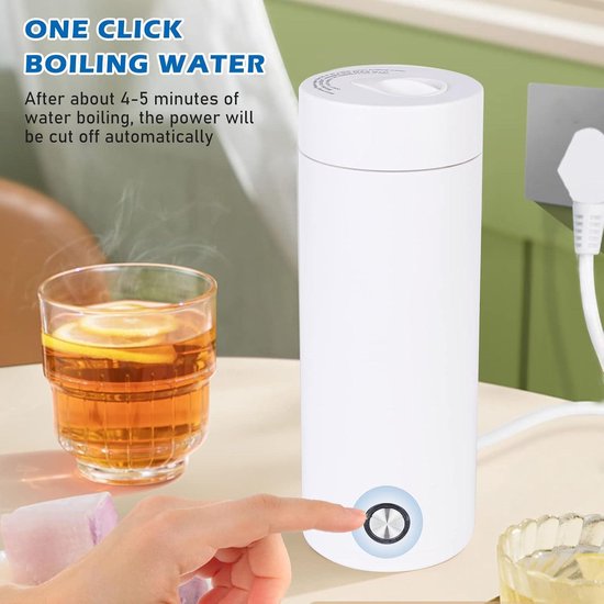 Kleine draagbare waterkoker 400 ml - elektrisch - mini-waterkoker met ...