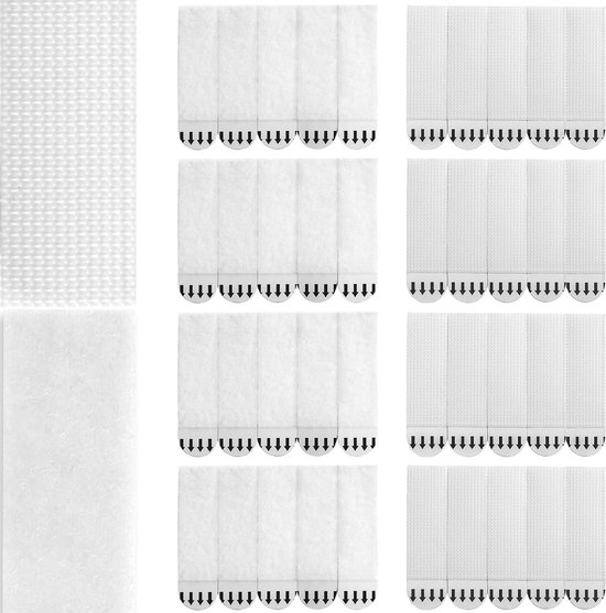 20 Pairs of Heavy Duty Sticky Photo Hanging Strips for Walls - Without ...