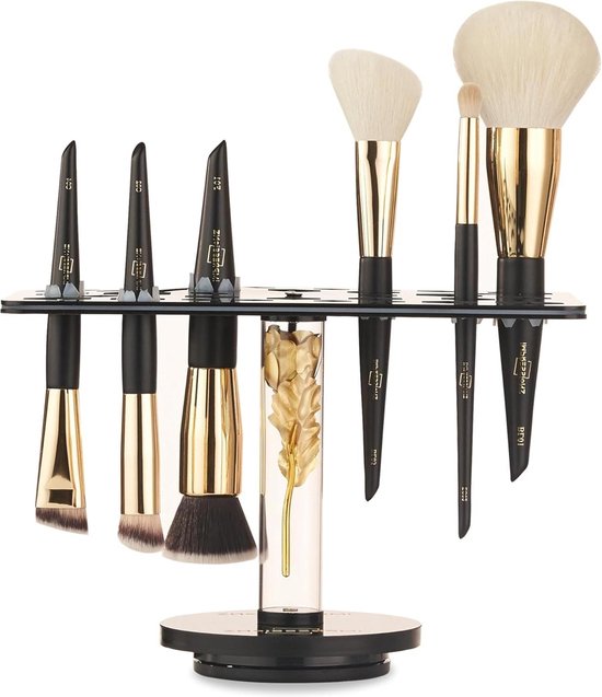 Makeup Brush Drying Rack - 32 Slots - 360° draaibare basis - Acryl ...
