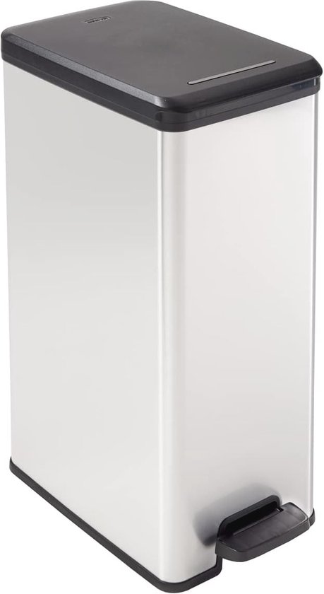 Slimme Pedaalemmer 40L - Metallic Afvalemmer met Uitneembare Binnenemmer | bol