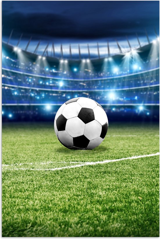 Poster 60x90 cm - Voetbal - Stadion - Bal - Jongens - Posters - Wanddecoratie... | bol
