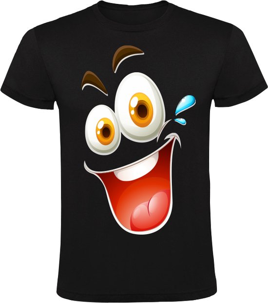 Happy Emoticon Heren T-shirt - blij - smiley - smile - lachen - grappig ...