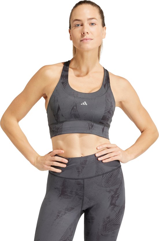 adidas Performance Run Pocket Medium-Support Beha AOP Versie - Dames ...