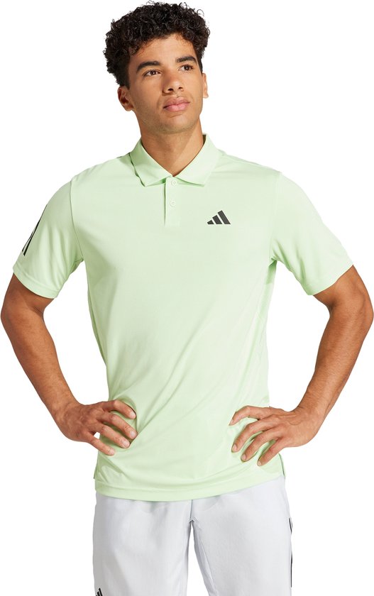 adidas Performance Club 3-Stripes Tennis Poloshirt - Heren - Groen- XL ...