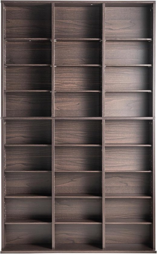 JGS® - Multifunctioneel CD Rek 9-laags DVD Opslagkast Maximaal 756 CD's ...