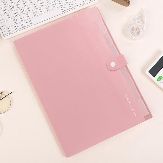 Documentenmap met vakken - A4 vakkenmap van kunststof - documentmap ...