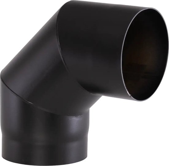 Bocht 90° Ø130 2mm zwart. | bol