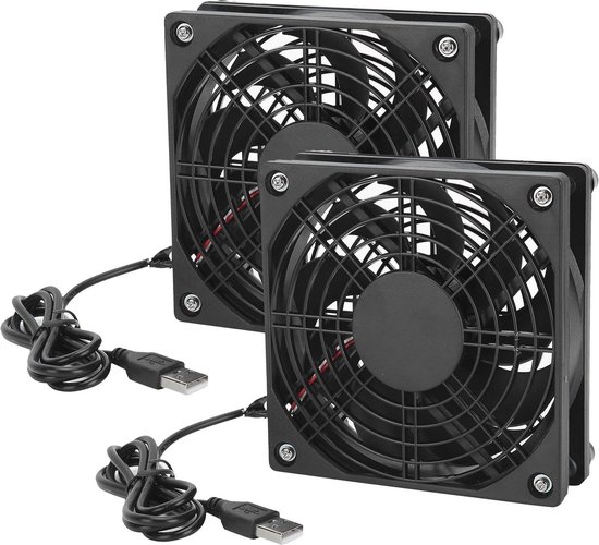 2 Stks Ultrastille Stille Koelventilator 5V USB PC Koeler Ventilator ...