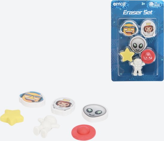 Figuur gummen - 6 stuks - Ruimte - Gummen - Tekenen - Kleuren - Diverse ...