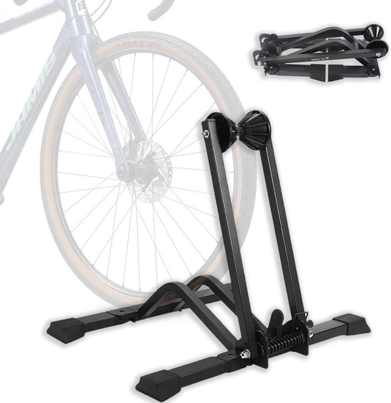 Opvouwbare fietsstandaard - fietsenhouder voorwiel of achterwiel ...
