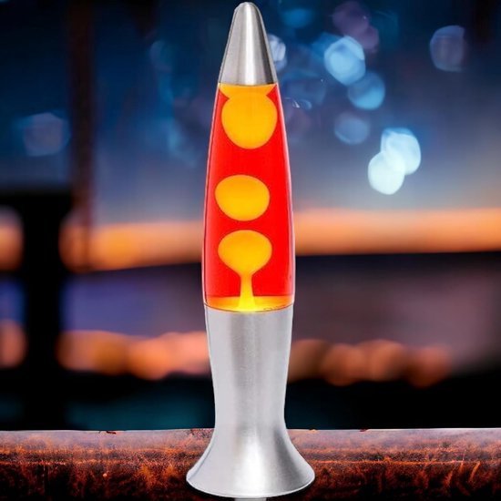 Lavalamp - Rood & Oranje - 38 cm - Lava Lamp - Lavalampen | bol