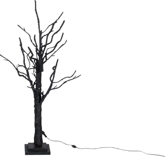 J-line - Boom Kaal+30warm Wit Leds + Adapter Draad 3m Glitter Zw S ...