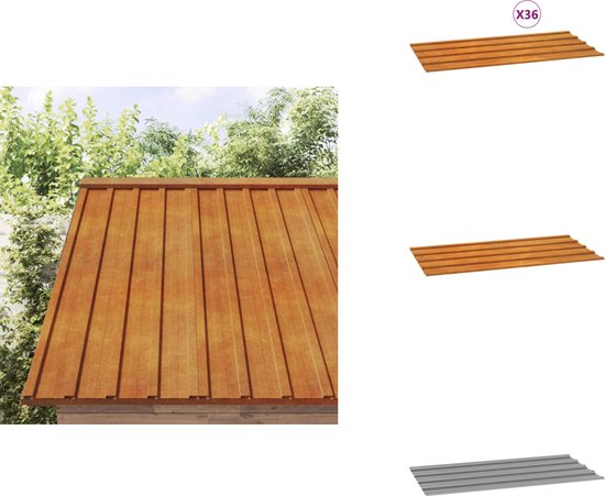 vidaXL Dakpaneel - Dakpanelen - Dakplaat - Dakbedekking - Dakpanelen 12 ...