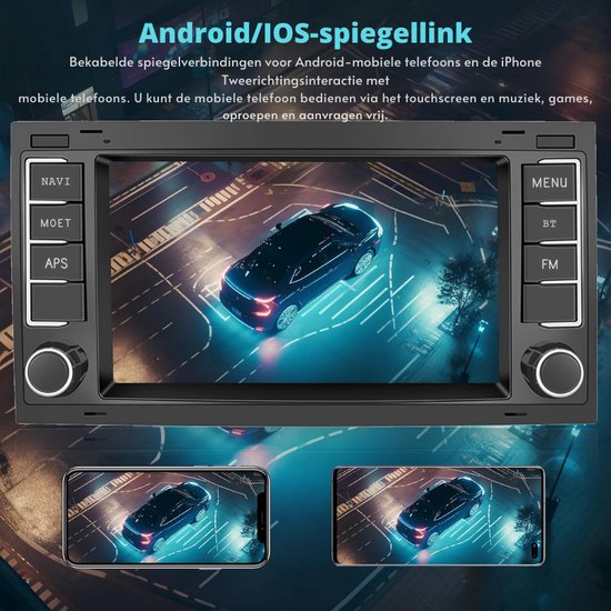 Android Autoradio 7" Voor VW Touareg (2004-2011) En Transporter T5 Multivan... | bol