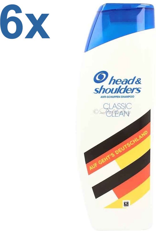Head & Shoulders - Classic Clean - Anti-roos - Shampoo - 6x 300ml ...
